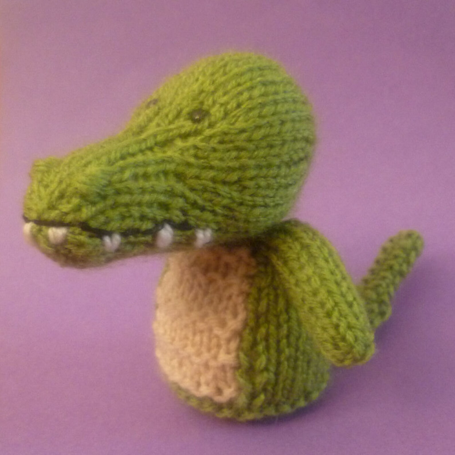 Crocodile Toy Knitting Pattern PDF Toy Egg Cozy & Finger - Etsy