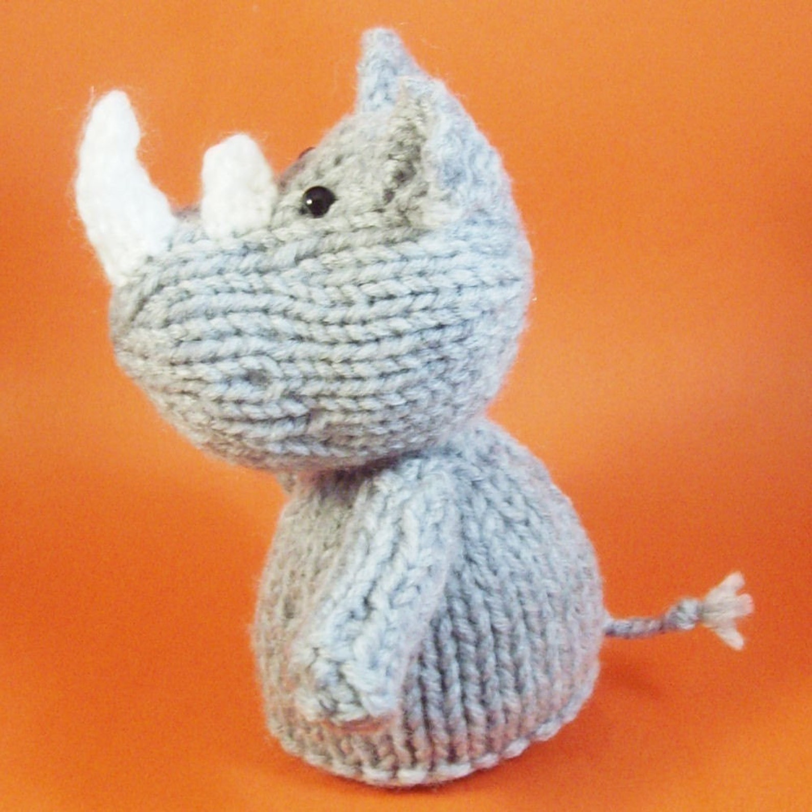 Rhino Toy Knitting Pattern (PDF) - Etsy