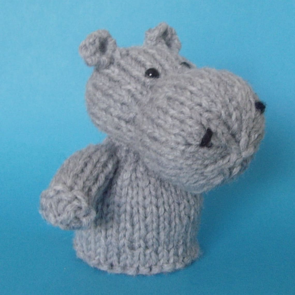 Hippo Toy Knitting Pattern (PDF) - Etsy