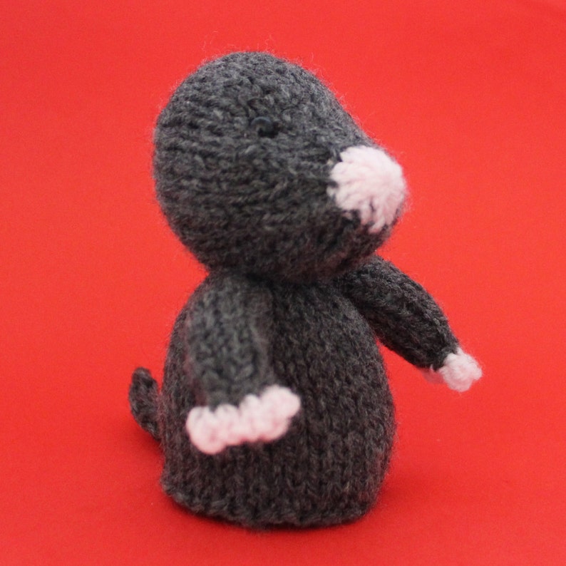 Mole Toy Knitting Pattern (PDF) Toy, Egg Cozy & Finger Puppet ...