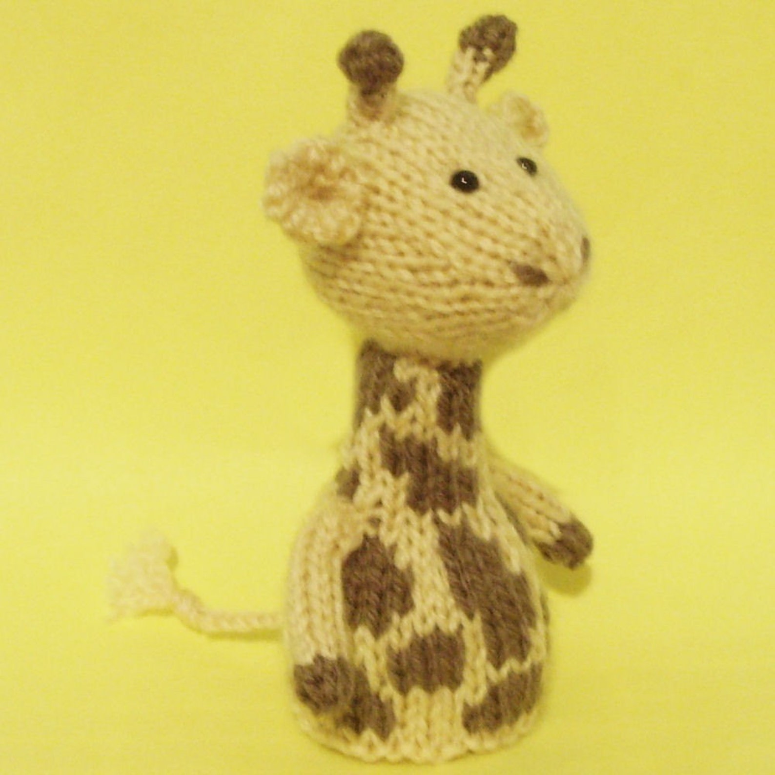 Giraffe Toy Knitting Pattern (PDF) Legs, Egg Cozy & Finger Puppet ...