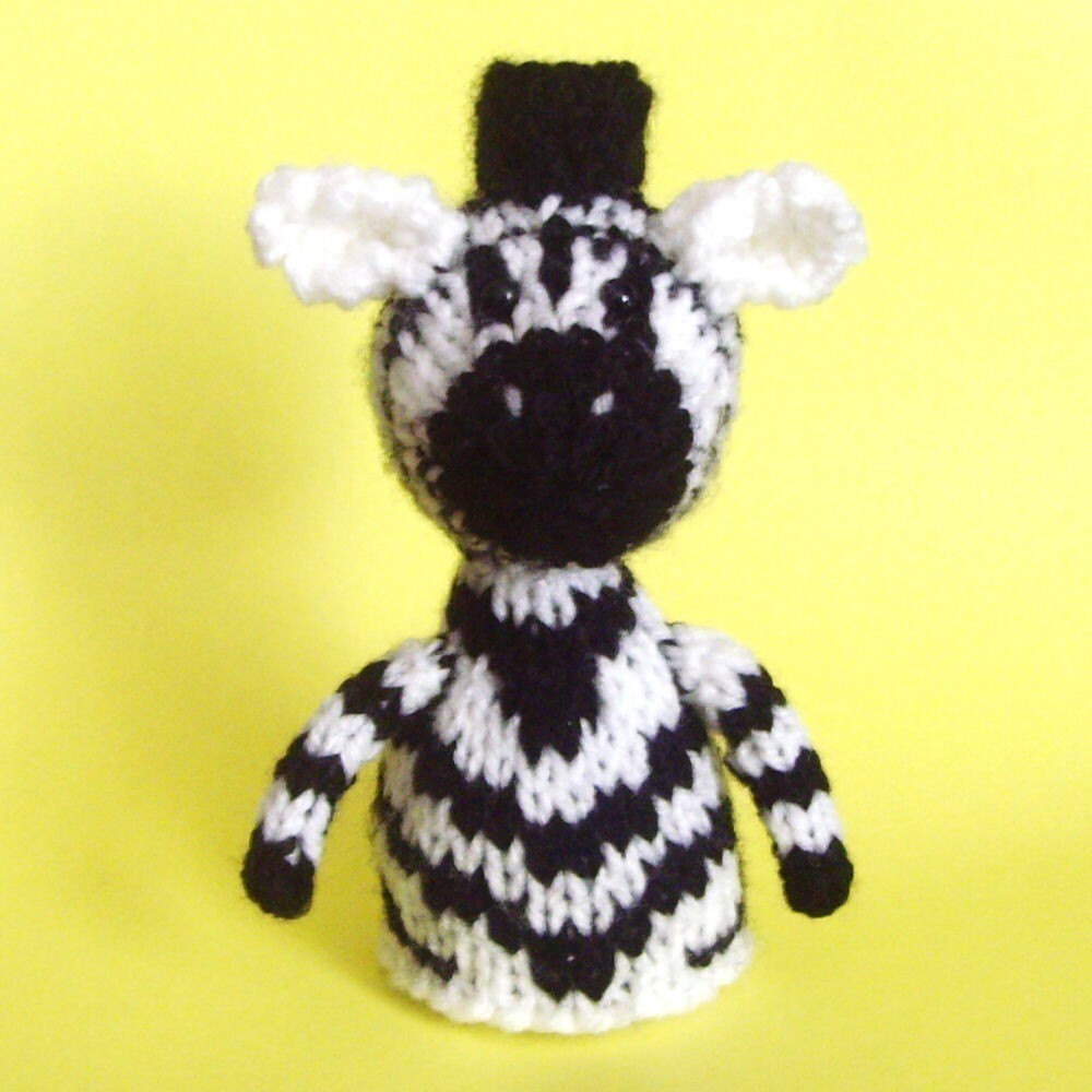 Zebra Toy Knitting Pattern PDF - Etsy