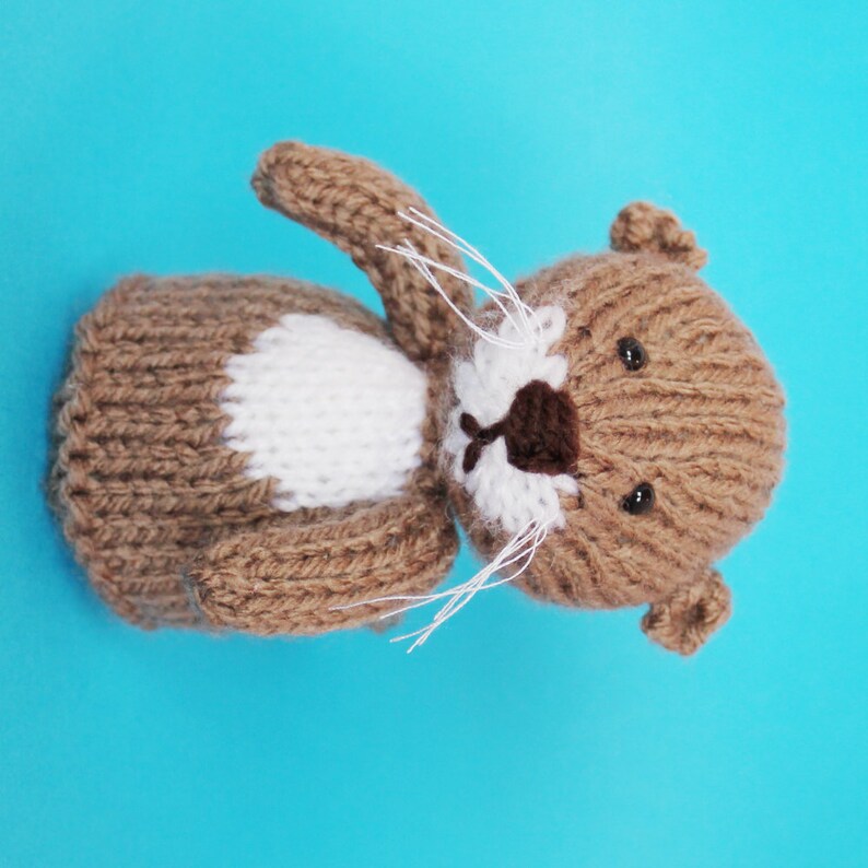 Otter Toy Knitting Pattern PDF - Etsy