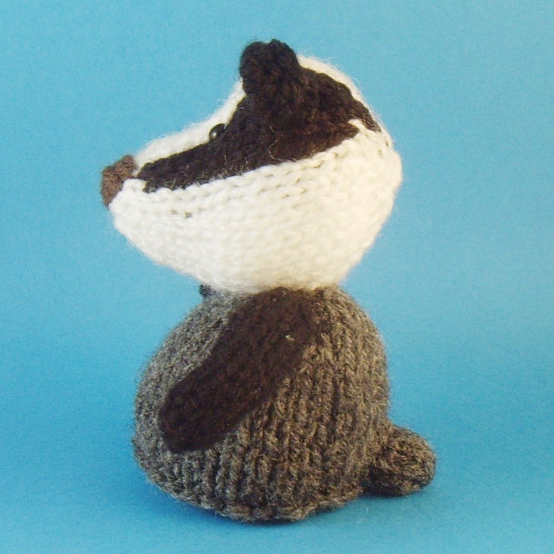Badger Toy Knitting Pattern (PDF) - Etsy