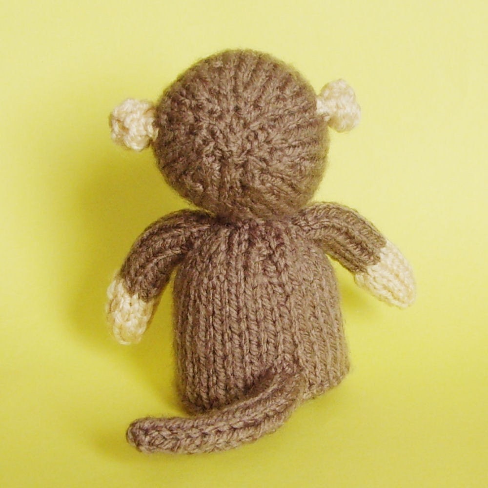 Monkey Toy Knitting Pattern PDF - Etsy