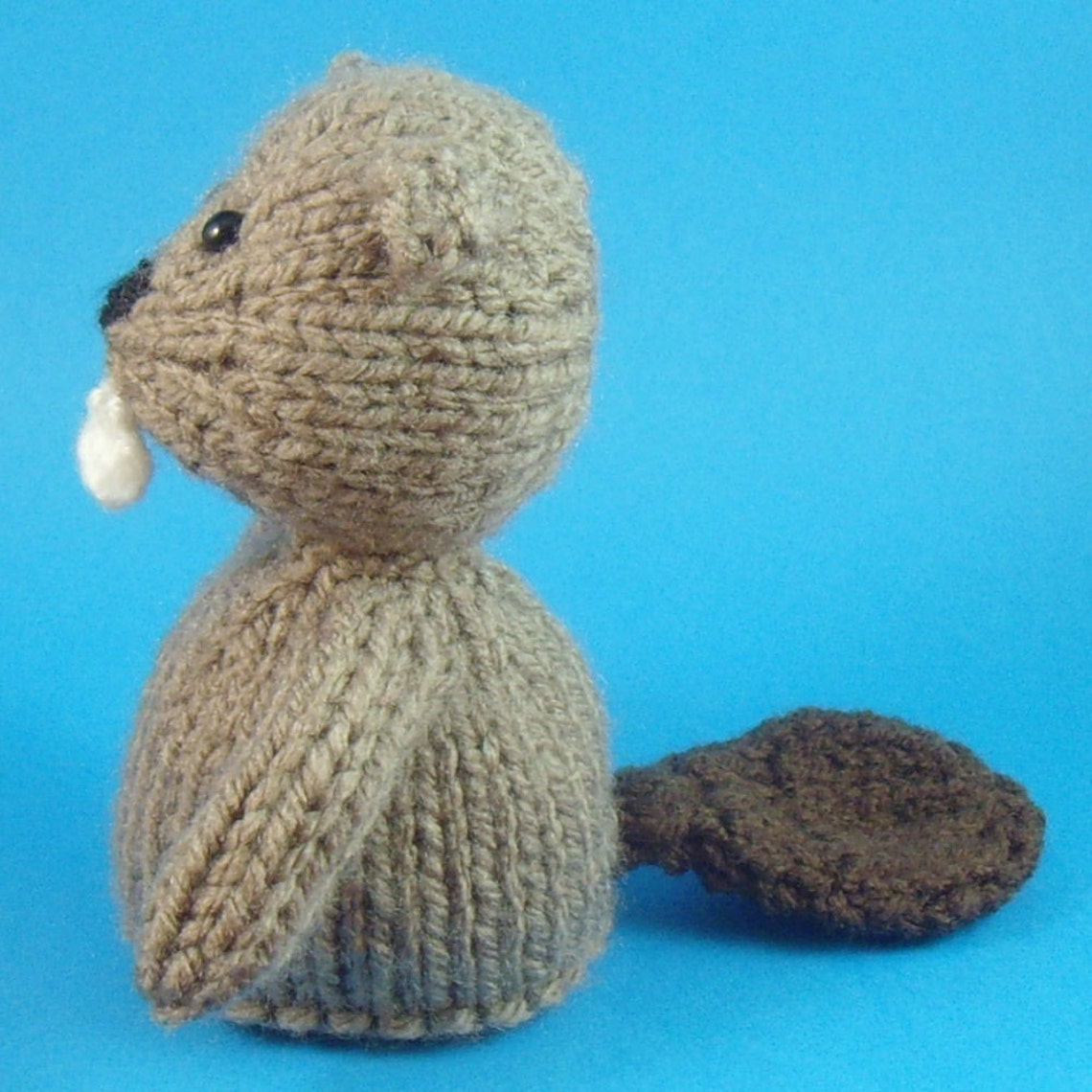 Beaver Toy Knitting Pattern PDF - Etsy