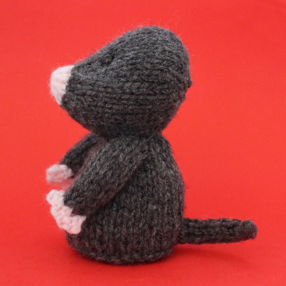 Mole Toy Knitting Pattern PDF Toy Egg Cozy & Finger Puppet | Etsy