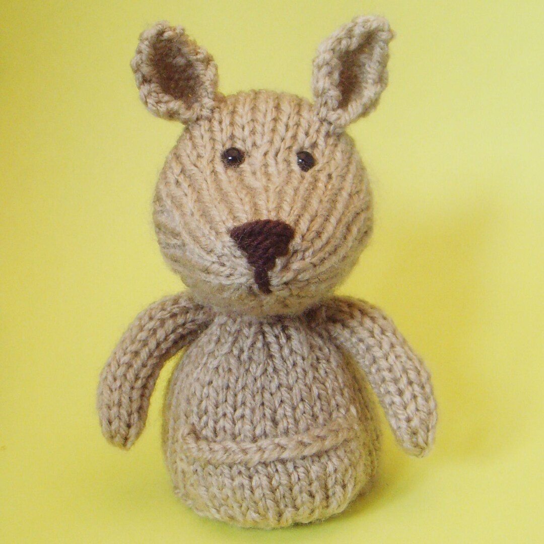 Kangaroo Toy Knitting Pattern (PDF) - Etsy