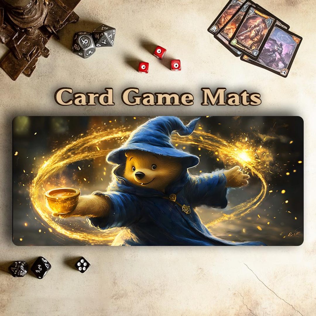 Lorcana Playmat MTG | Honey Wizard Playmat | Pooh Wizard Mousepads ...