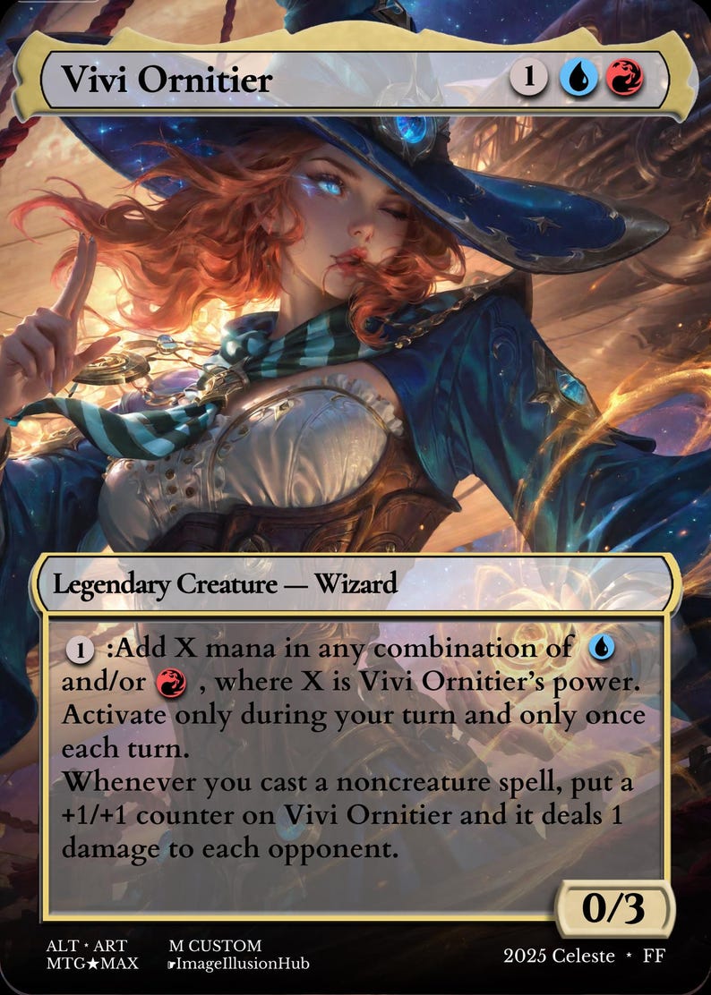 Vivi Ornitier —MTG Alt-art Proxy | Foil & Non-foil | Commander Custom ...