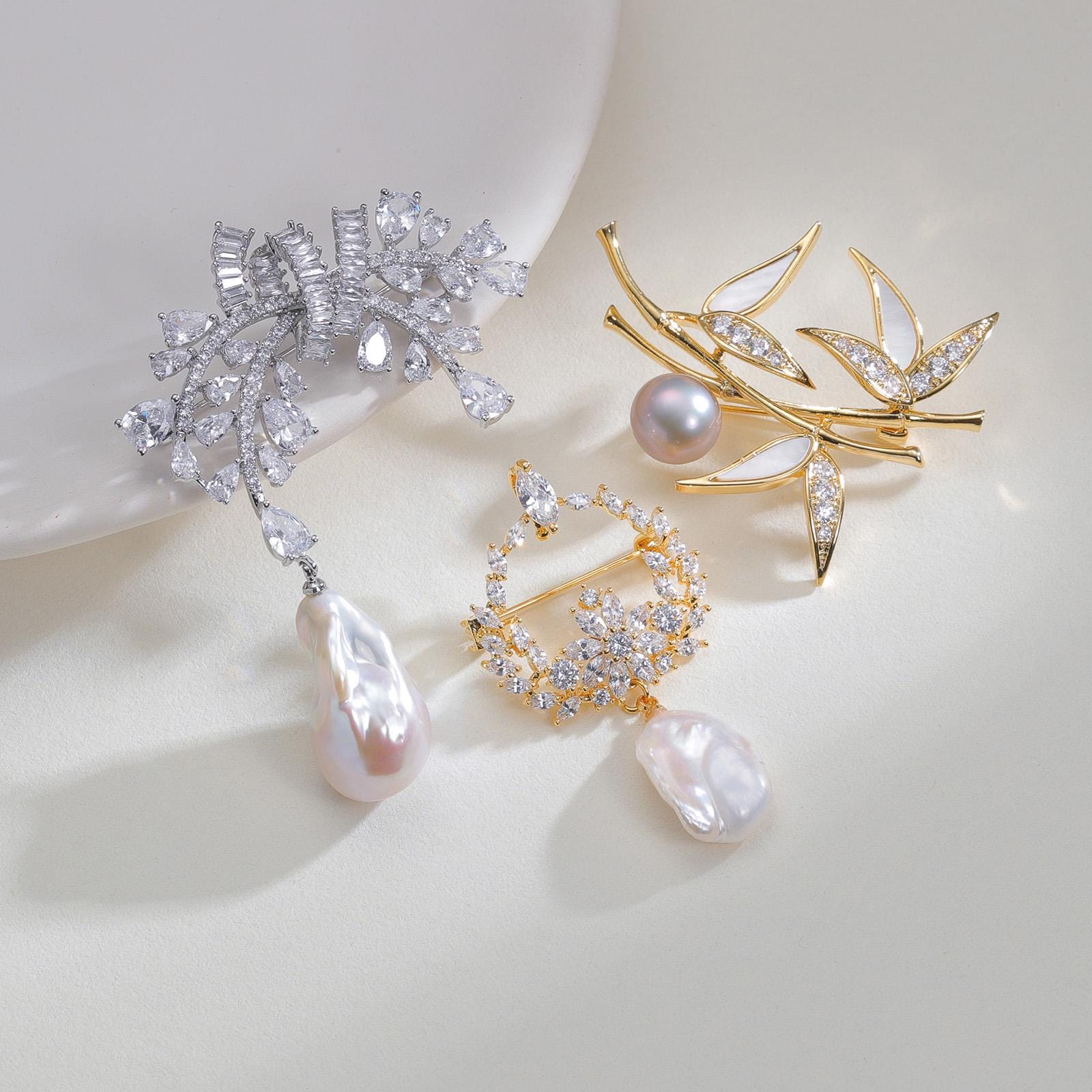 Large Freshwater Pearl Brooches for Women·pearl Sweater Jewelry·knight ...