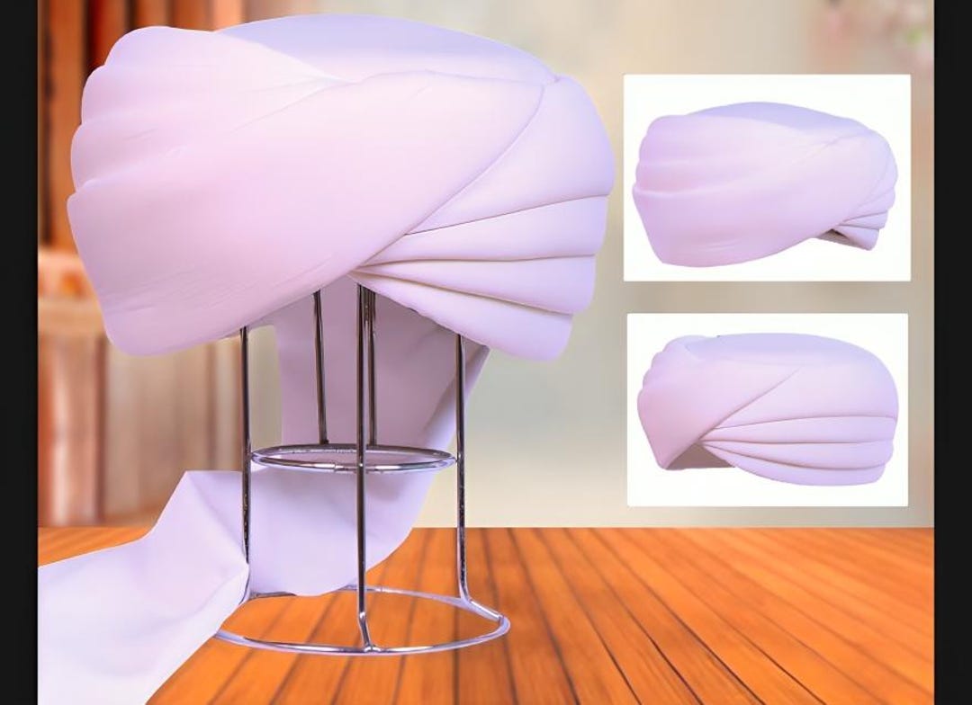Ready Made White Color Imama Shareef Madrassa Sharif Sufi Turban Pagri ...