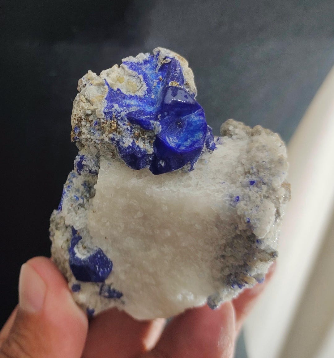 365 Gram Beautiful Lazurite Crystals Combine With Pyrite From ...