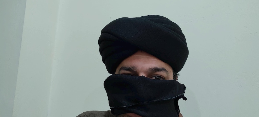 Black Cotton Muslim Turban - Imama Pagri Cloth - 15 Ft - Etsy