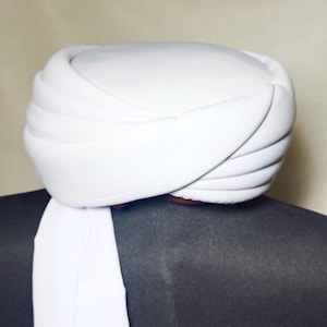 Ready Made White Color Imama Shareef Madrassa Sharif Sufi Turban Pagri ...