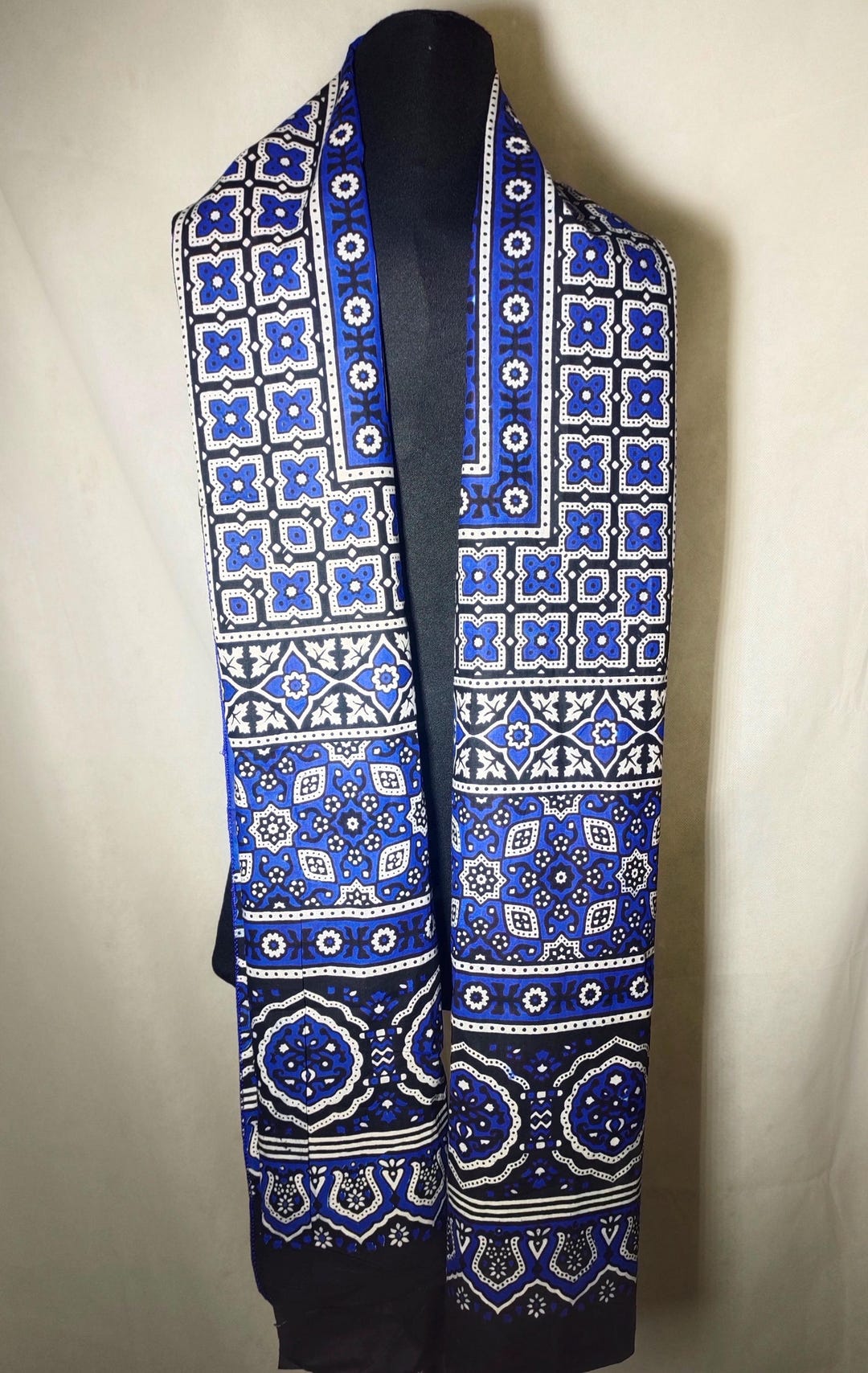 Cotton Sindhi Ajrak Neck Wrap Scarf Shawl Unisex Handmade Sindhi Ajrak ...