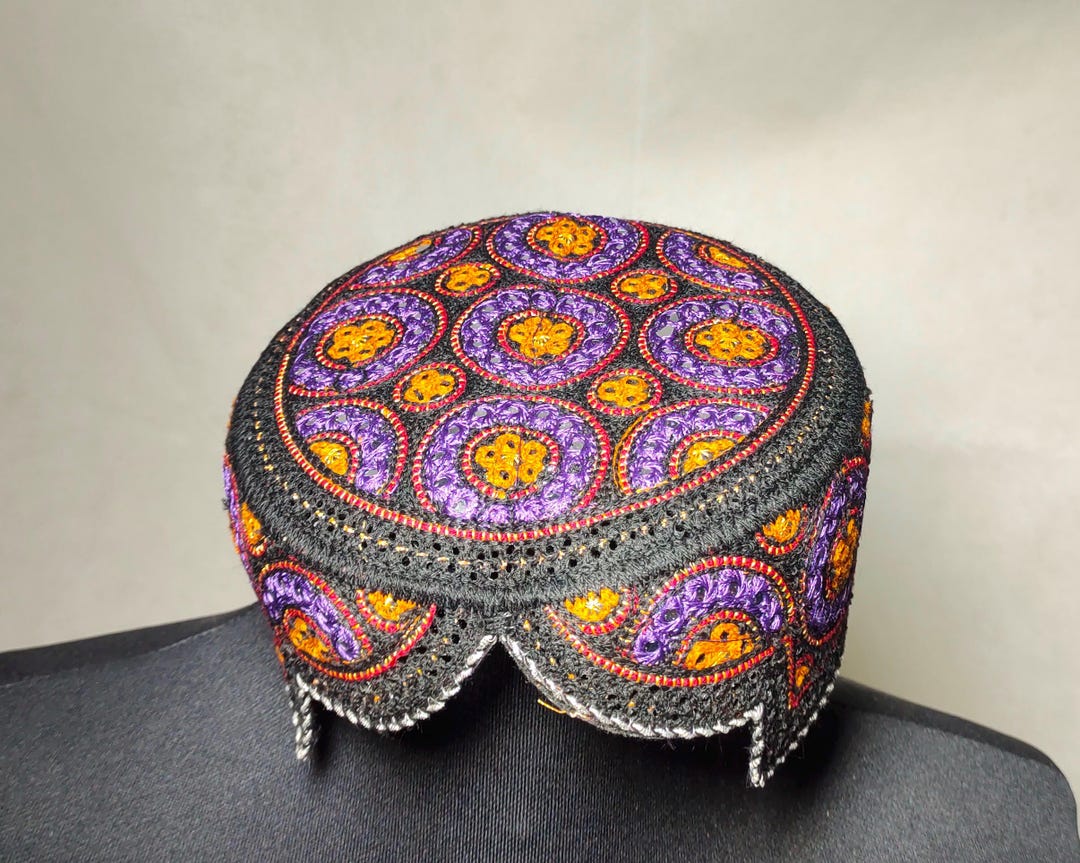Adult Sindhi Cap 53 Cm Sindhi Hat Sindhi Topi Hat Handmade Balochi ...
