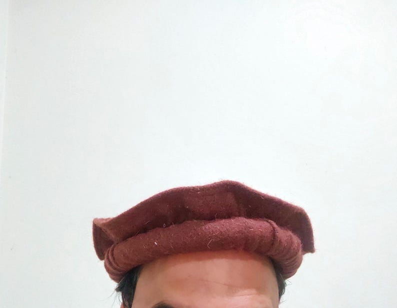 Brown Pakol Cap Pakol Hat With Feather Afghan Topi Chitrali Pakul Wool ...