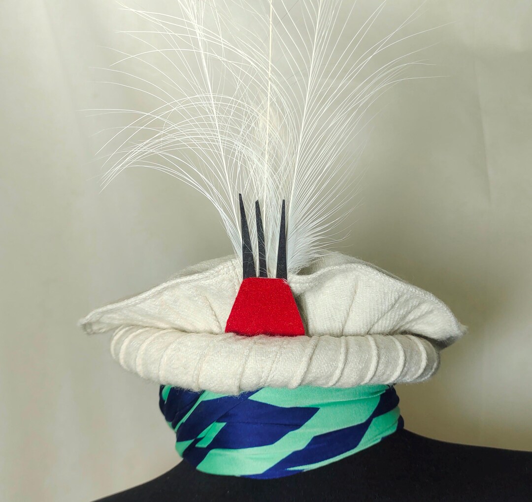 Handmade Wool Pakol Cap: Afghan Chitrali Topi With Feather - Etsy