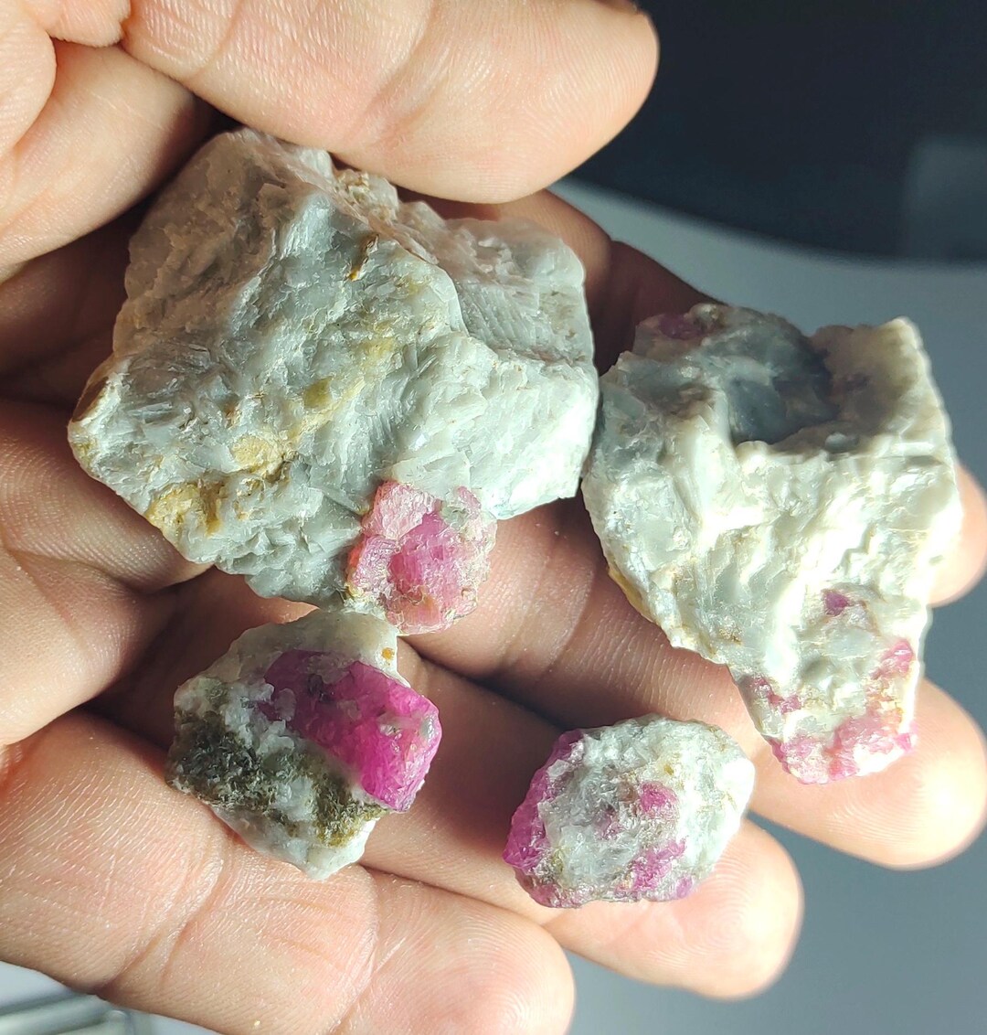 Natural Ruby Specimen, Rough Ruby Crystal Gemstone Lot (380 Carat) - Etsy