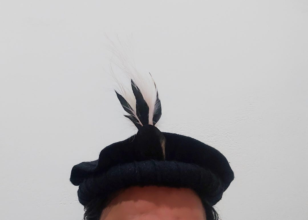 Handmade Wool Pakol Cap: Afghan Chitrali Topi With Feather - Etsy
