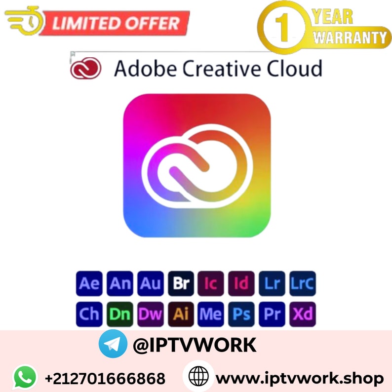 Adobe Creative Cloud All Apps 12 Months - Etsy