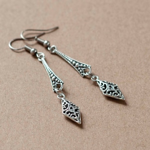 Long Viking Earrings-medieval Earrings for Women-nordic Jewelry - Etsy