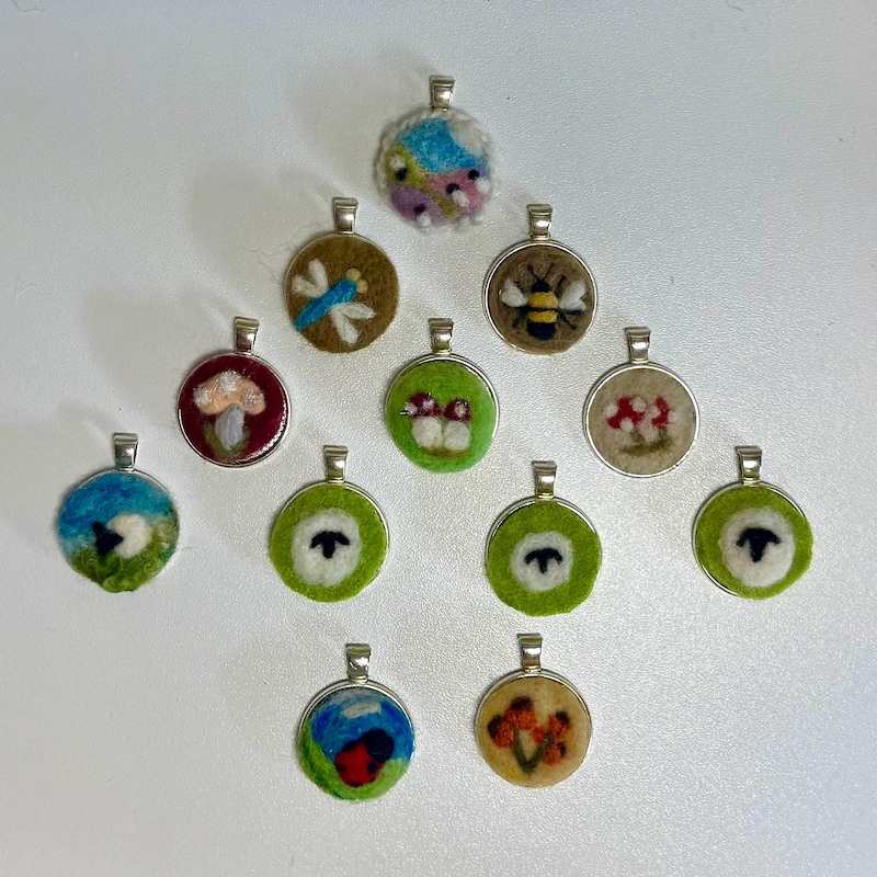 Needle Felted Jewelry - Etsy