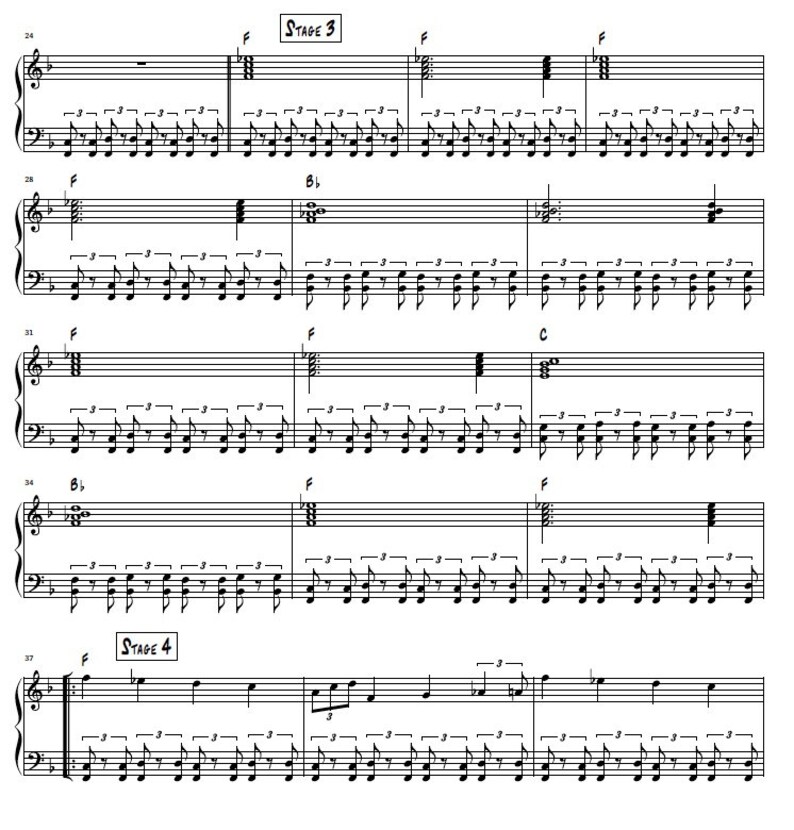 Shuffle Exercise- Piano - Etsy