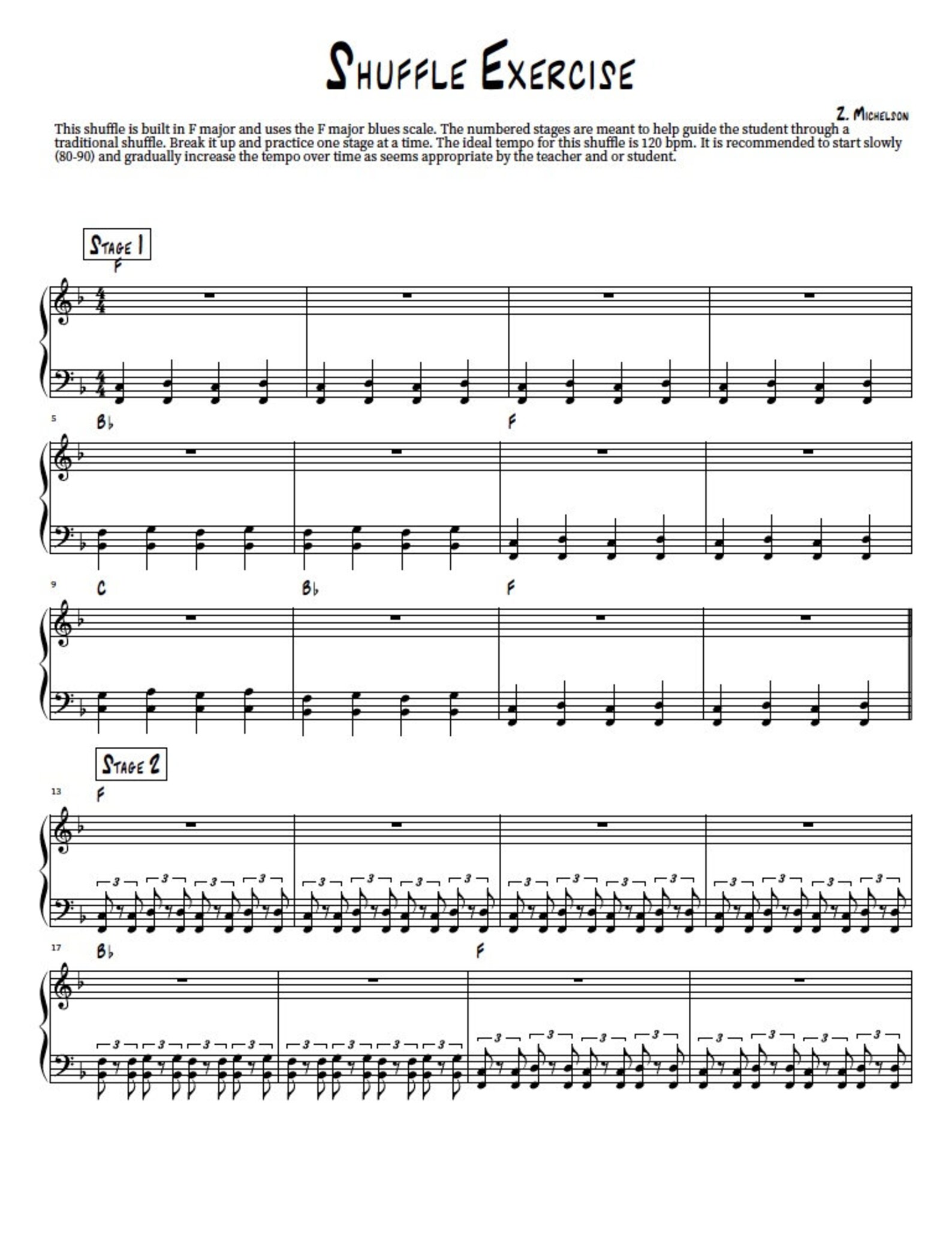 Shuffle Exercise- Piano - Etsy