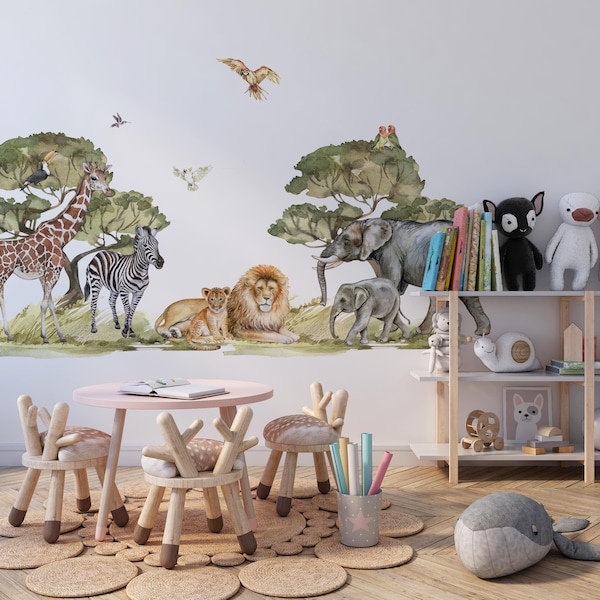 Safari Wall Decal - Etsy