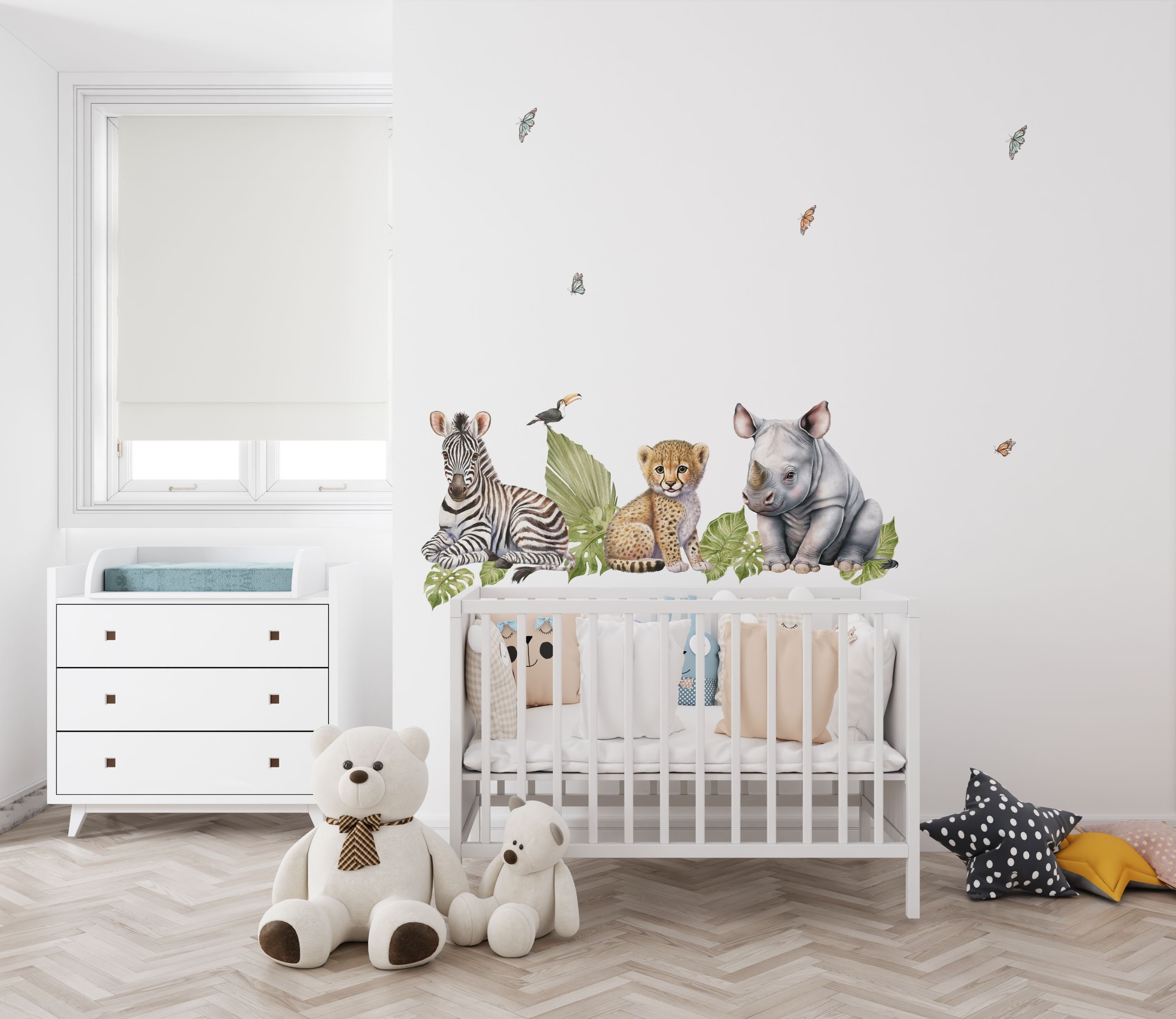 Safari Nursery Decor, Safari Wall Stickers, Safari Wall Decal, Jungle ...