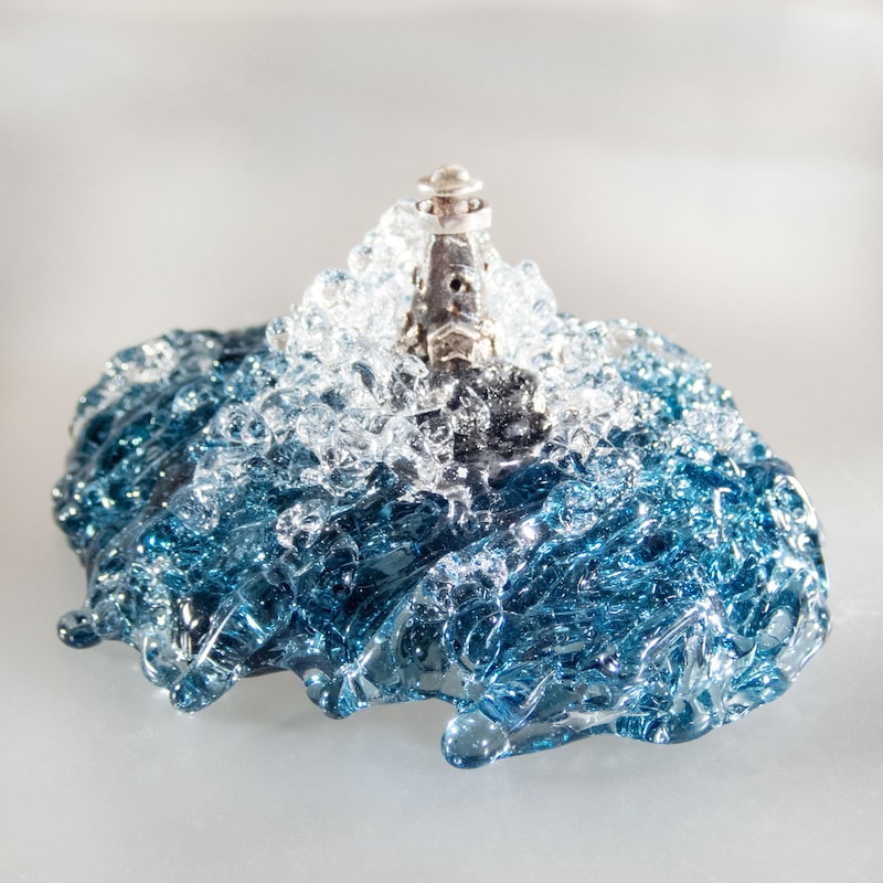 Glass Wave Sculpture - Etsy