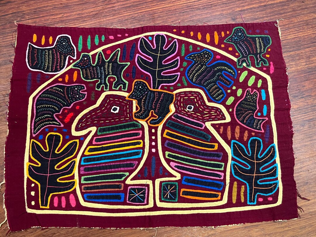 Vintage Guna Mola Textile Art: Reverse Appliqué - Etsy