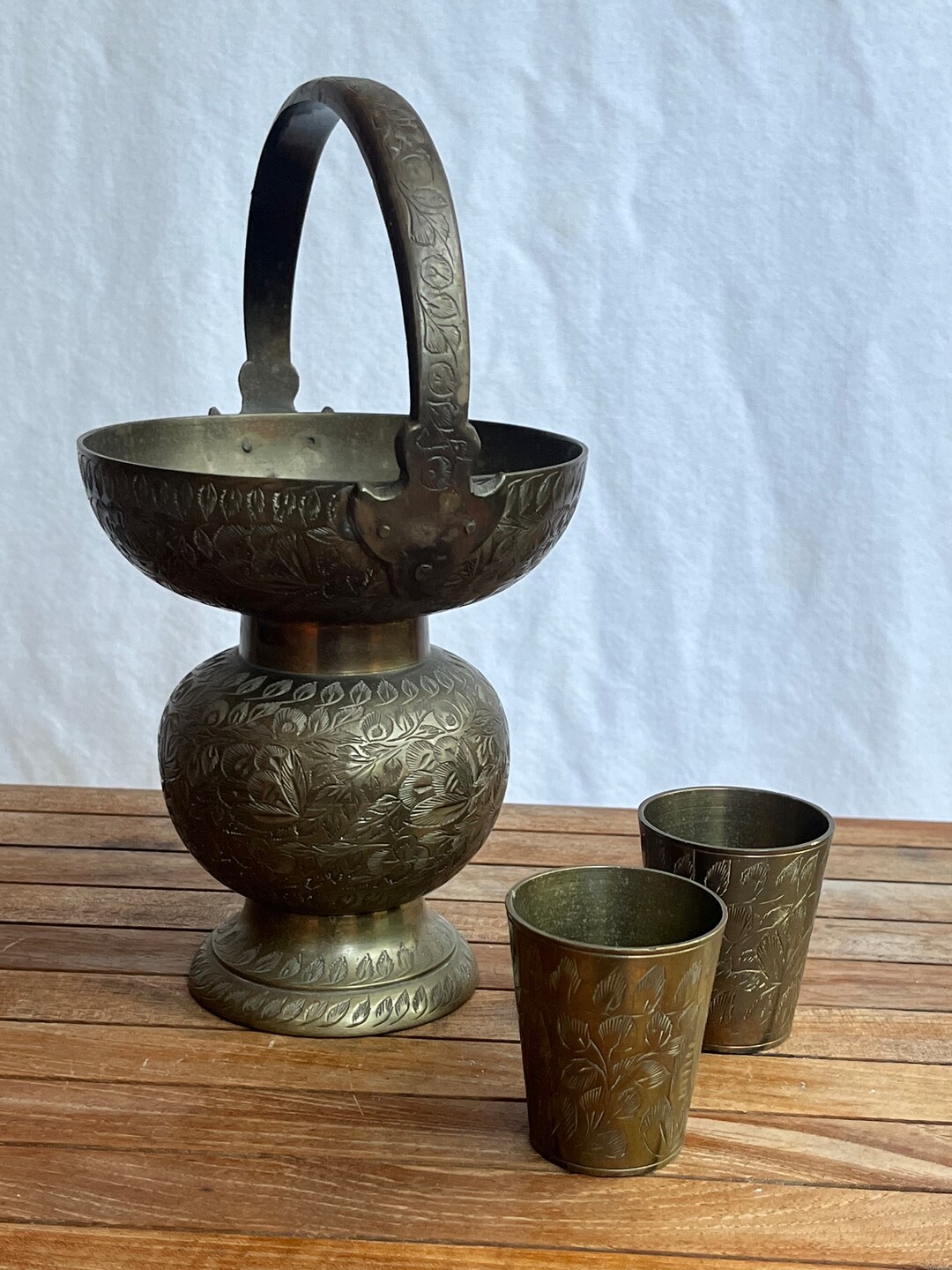 Vintage Brass Kamandalu Made in India, Holy Water Pot, Hindu, Sadhu ...