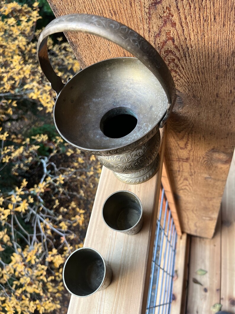 Vintage Brass Kamandalu Made in India, Holy Water Pot, Hindu, Sadhu ...