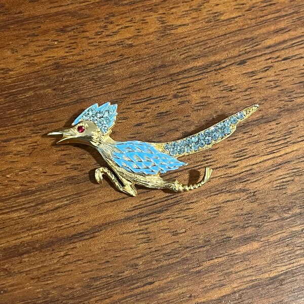 Gold Roadrunner Pin - Etsy