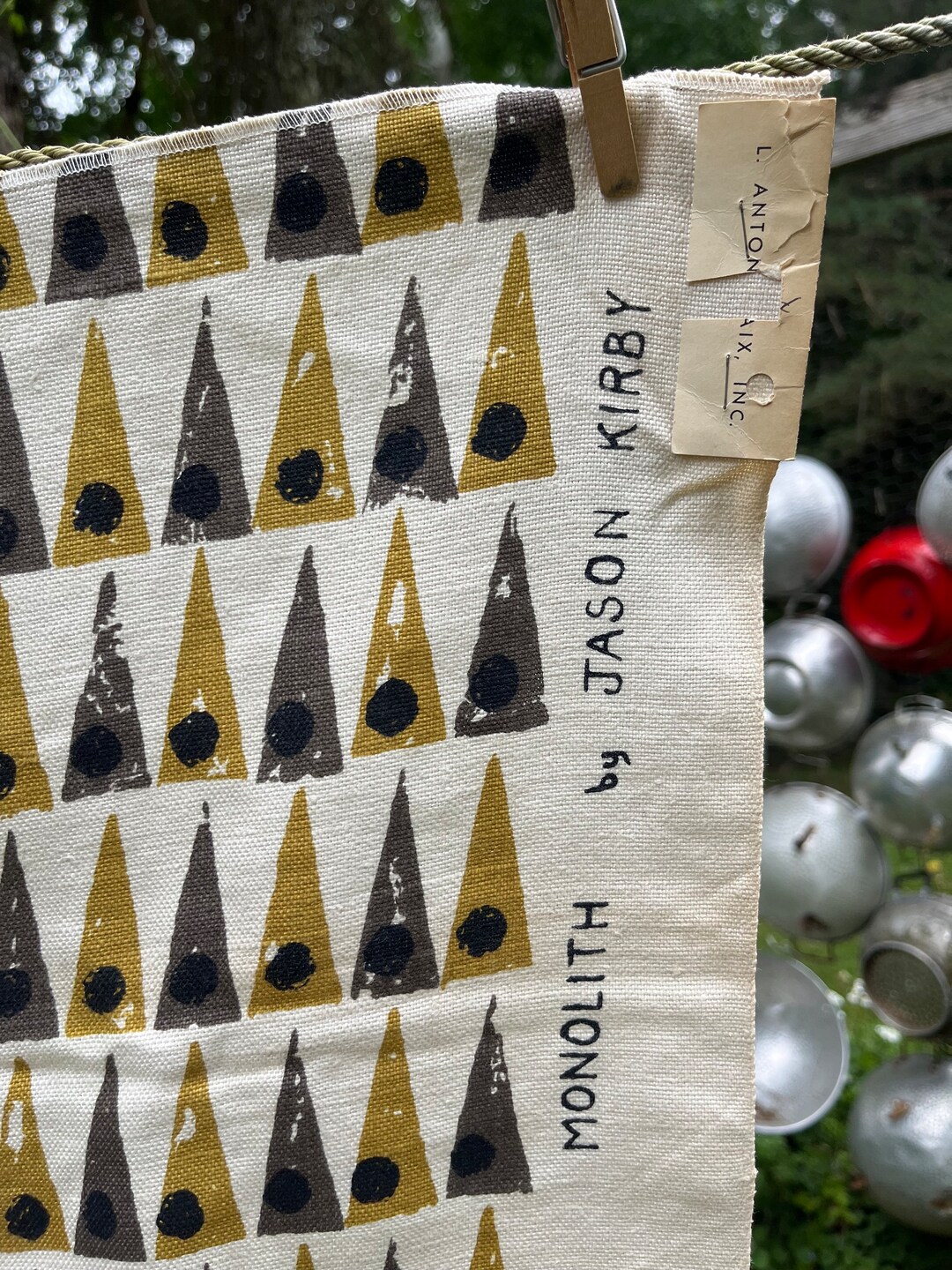 Beautiful Vintage Jason Kirby Linen Fabric From L. Anton Maix, INC ...