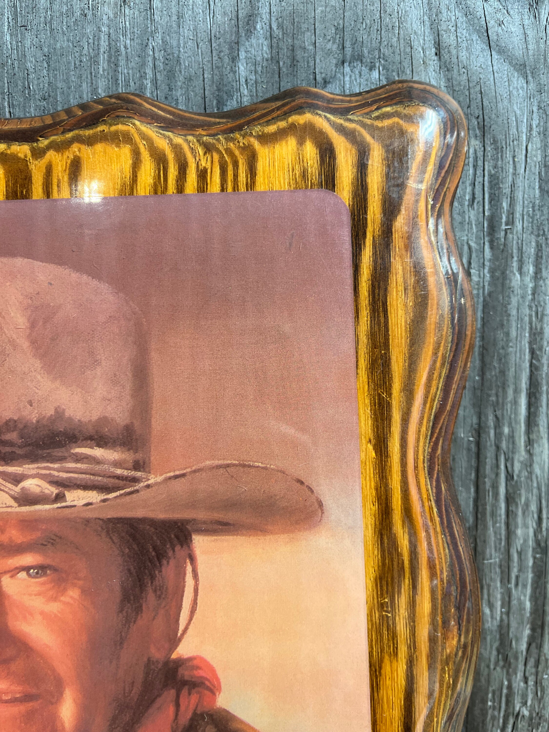 Vintage Retro John Wayne Duke Portrait Decoupaged on Wood - Etsy