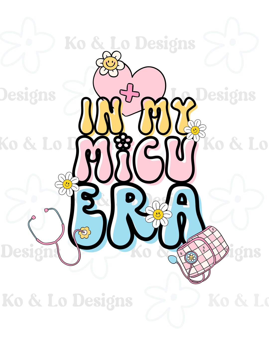 In My MICU Era PNG, Retro MICU Png, Medical Staff Digital Design - Etsy