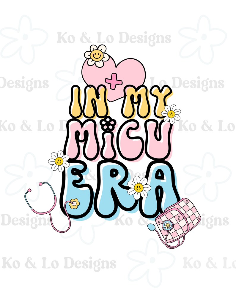 In My MICU Era PNG, Retro MICU Png, Medical Staff Digital Design - Etsy