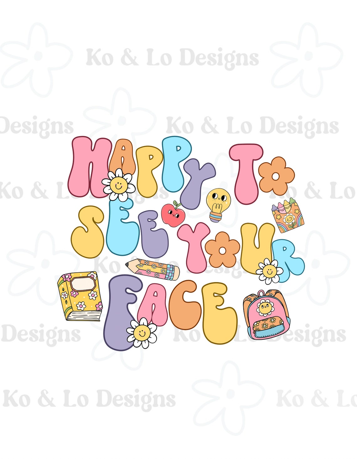 Happy to See Your Face PNG - Etsy