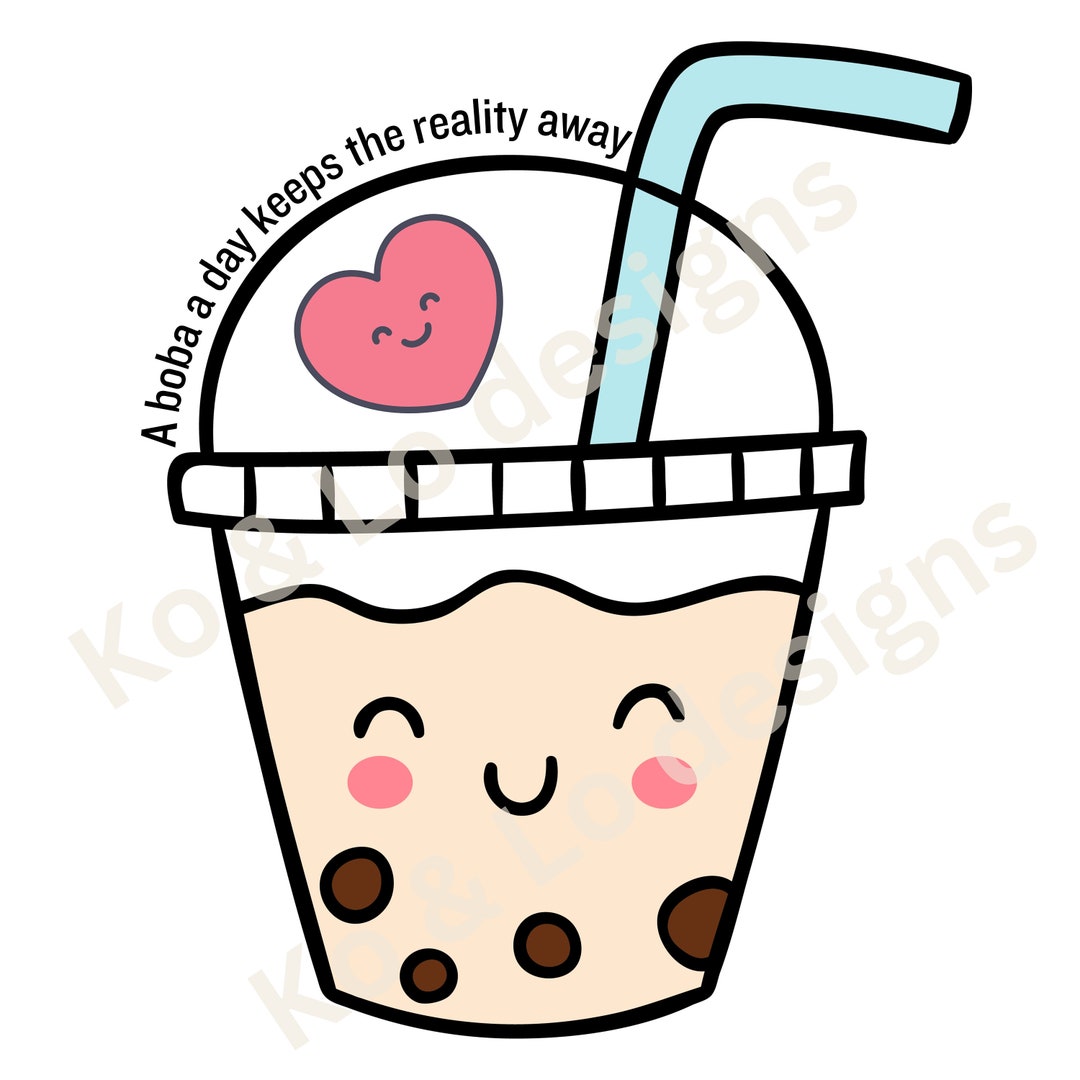 Boba PNG, Boba Tea Png, Love Boba Png, Boba Digital Design - Etsy