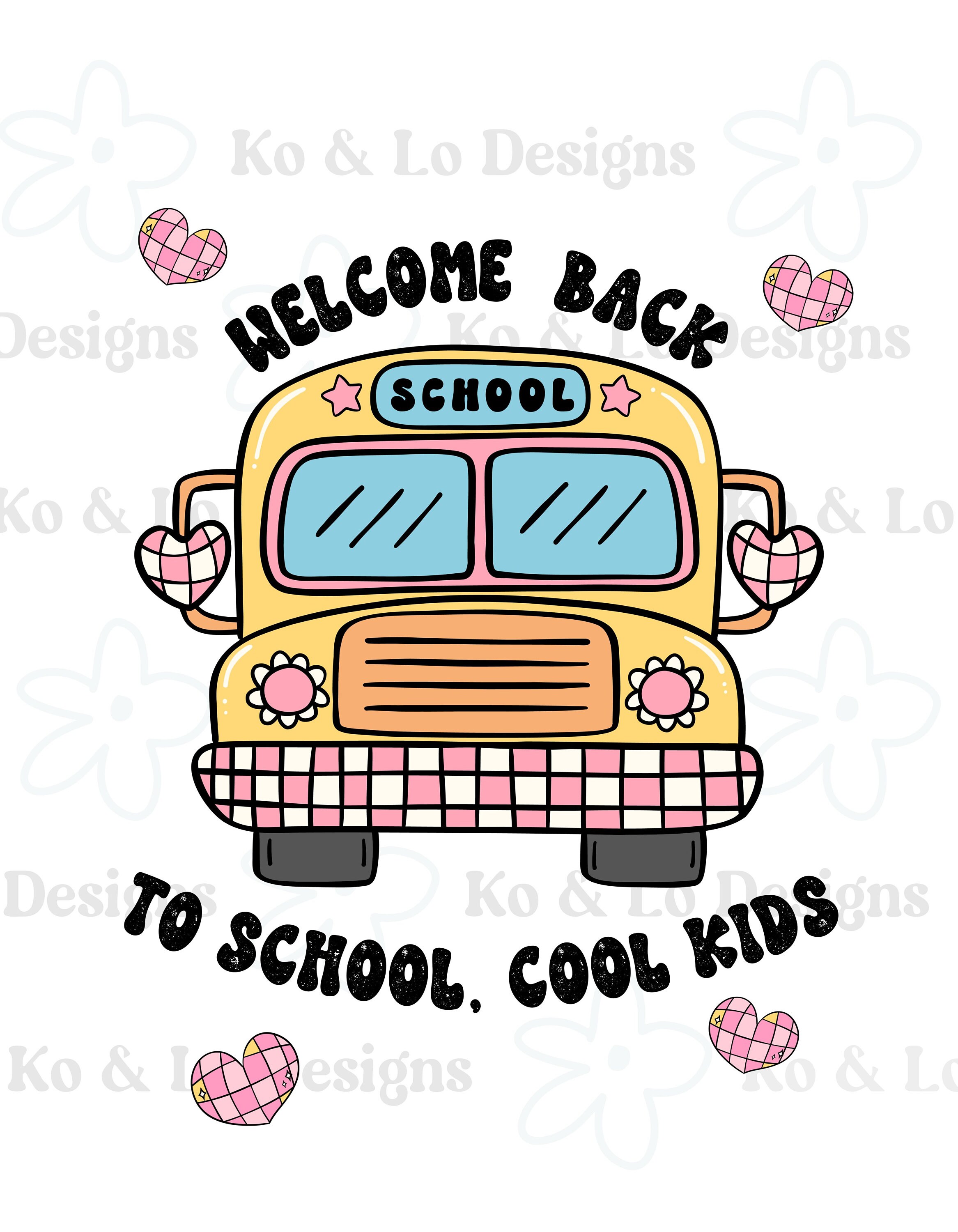 Welcome Back Bus Digital Design, Back to School PNG, Classroom PNG ...