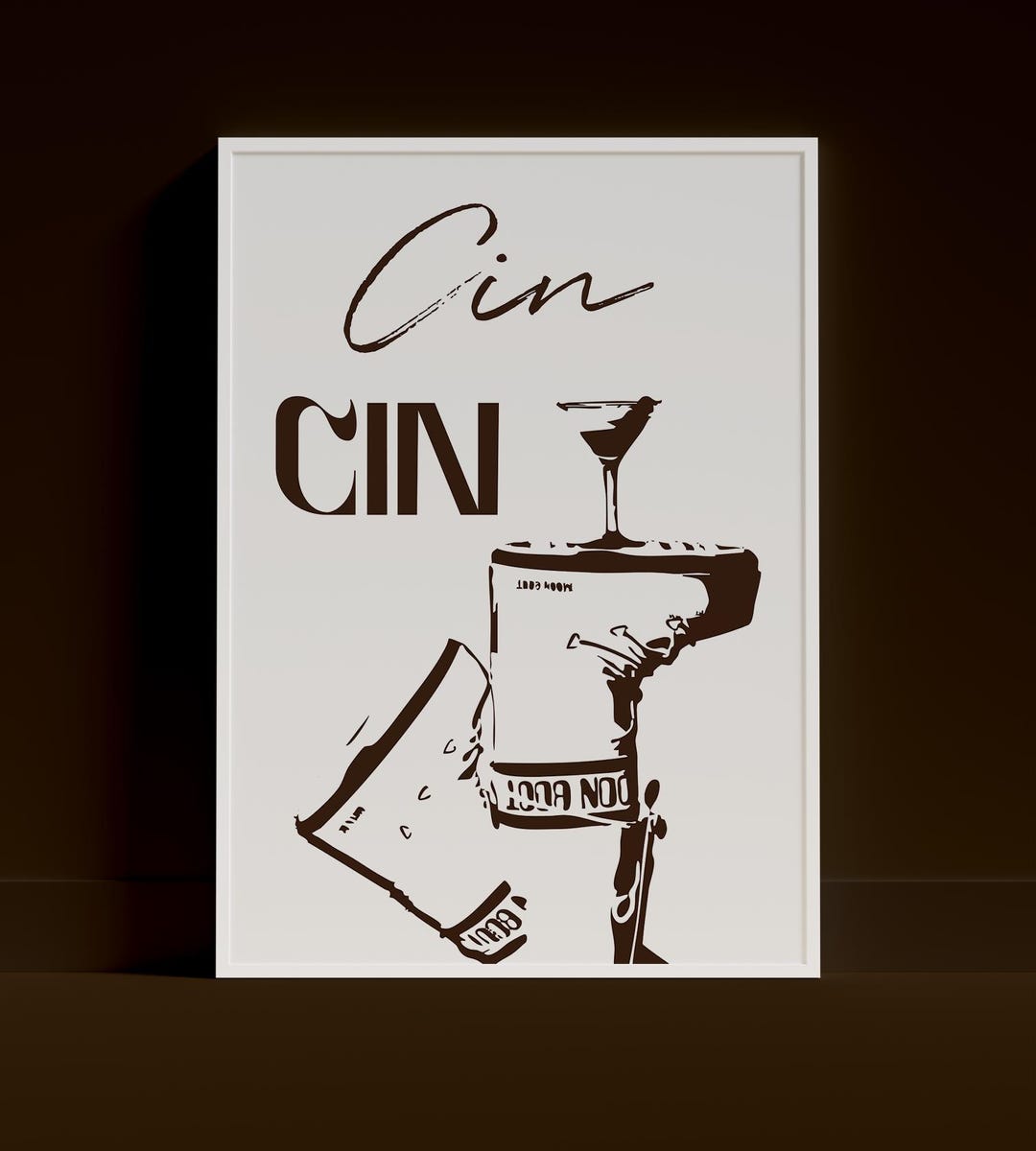 Chin Chin Poster, Moon Boots, Wall Art Print, Boho Art Print, Art ...