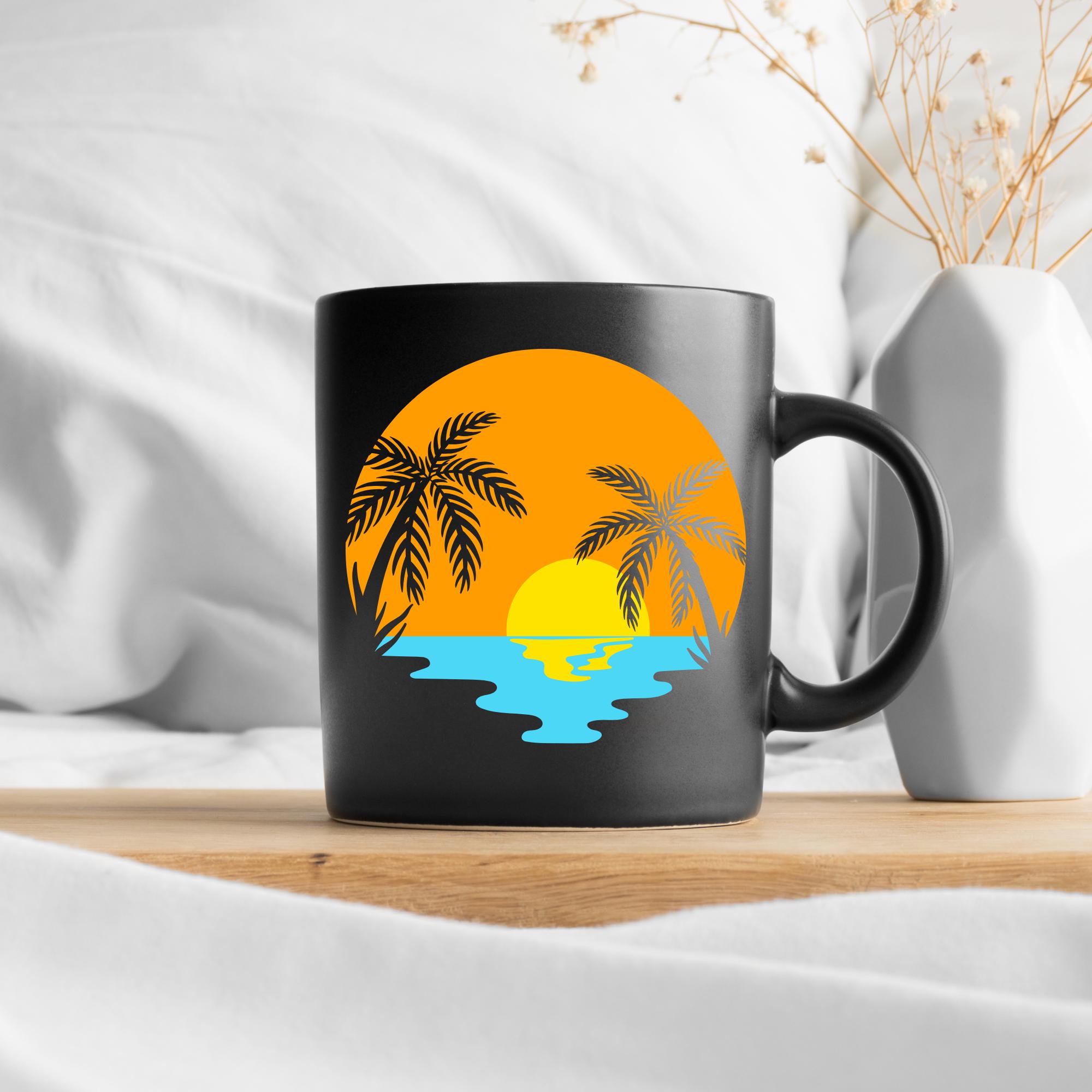 Cute Retro Sunset Svg Bundles, Vintage Palm Tree Sunset, Retro Sunset ...