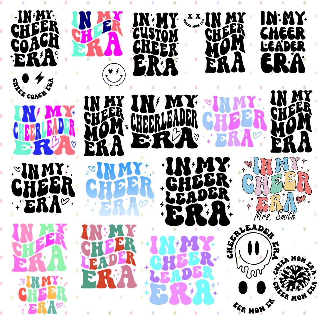 In My Cheerleader Era Svg Bundle, Cheerleader Png, Cheerleading Svg, in ...