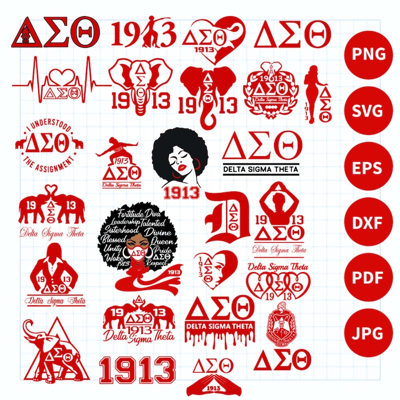 Delta Sigma Theta Svg- Png Bundle,delta Sigma Theta Sign,delta Sigma ...