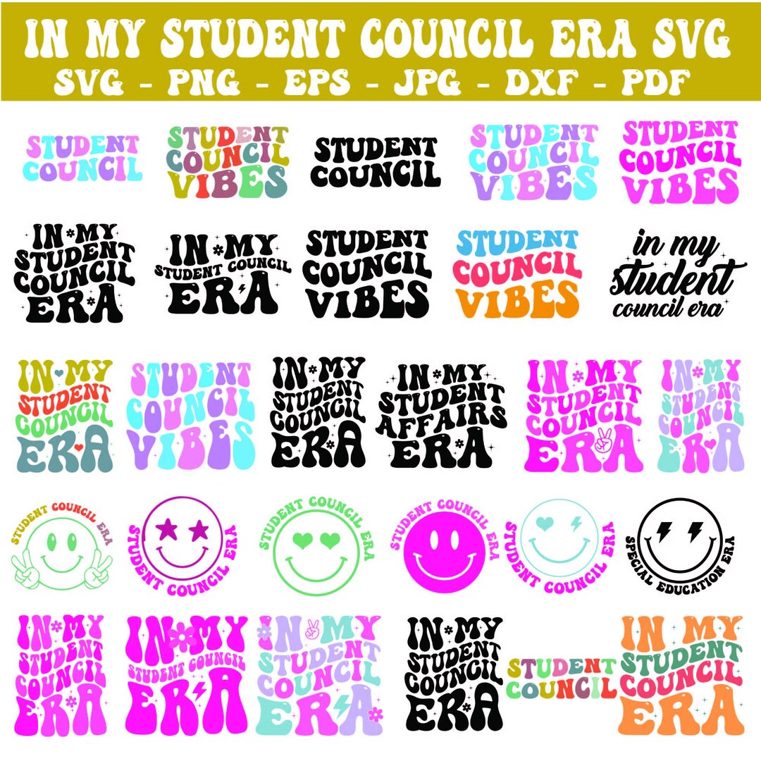 In My Student Council Era SVG, Student Council President Svg,in My ...