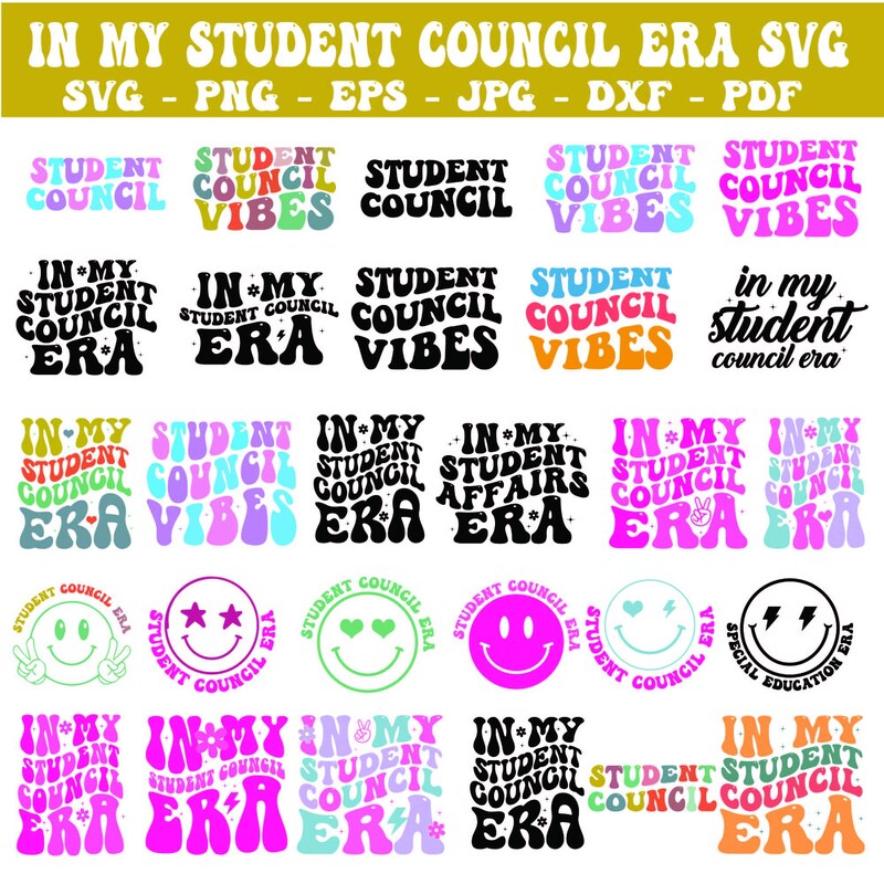 Student Council Svg - Etsy